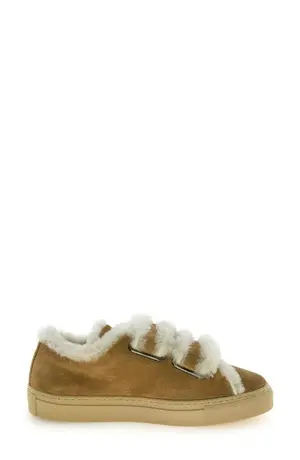 VOILE BLANCHE Gretha Shearling Sneakers - Light Brown