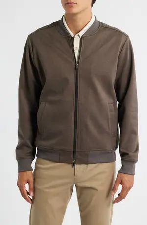 Robert Barakett Patricio Lightweight Bomber Jacket - Brown