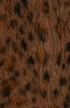 Bcbgmaxazria Cropped Faux Fur Jacket - Leopard