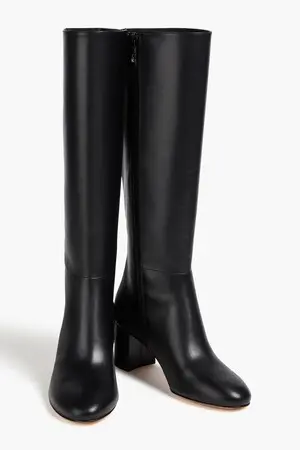 STUART WEITZMAN Celina 60 Leather Knee Boots - Black