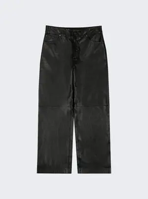 ENTIRE STUDIOS Leather Straight Leg Pant