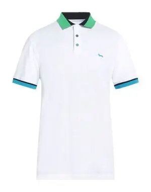 HARMONT & BLAINE Polo Shirt Size Cotton - White