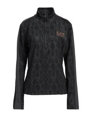EA7 Snakeskin-print Half-zip Sweatshirt