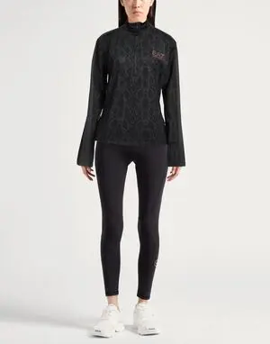 EA7 Snakeskin-print Half-zip Sweatshirt