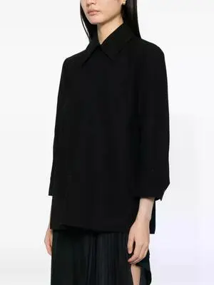 JIL SANDER Wool Collared Top
