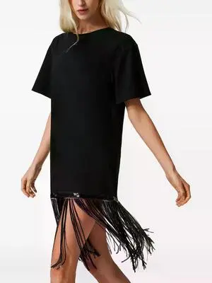TWINSET Sequin-fringe T-shirt