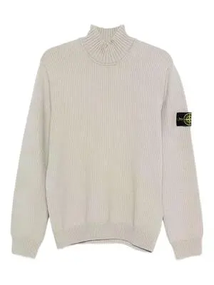 Stone Island Ribbed Turtleneck Sweater