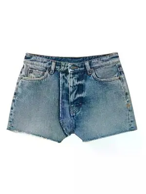 TWINSET Frayed-hem Denim Shorts