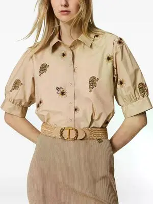 TWINSET All-over Embroidery Shirt