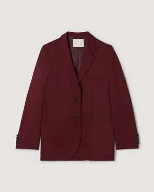 Veronica De Piante Sebastian Grain De Poudre Wool Jacket