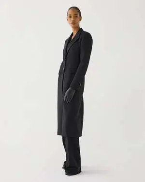 Veronica De Piante Meliha Grain De Poudre Wool Coat