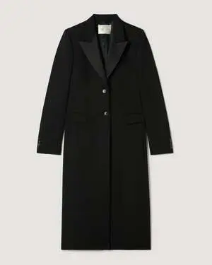 Veronica De Piante Meliha Grain De Poudre Wool Coat