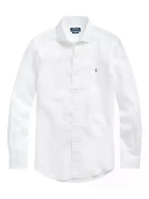 Ralph Lauren Long-sleeved Linen Shirt - White