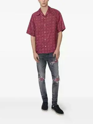 Amiri Collared Patterned Shirt