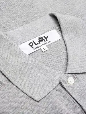 Play Comme Des Garcon Cotton Polo Top