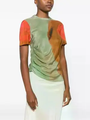 Sir The Label Printed Buttoned Top - Green