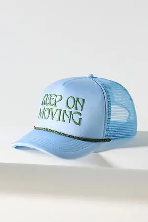 DAILY PRACTICE BY ANTHROPOLOGIE Trucker Hat - Moving Blue