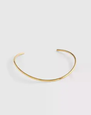 Madewell Wire Choker Necklace - Antique Gold