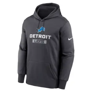 Nike Detroit Lions Toss Sweep Therma Nfl Pullover Hoodie - Grey