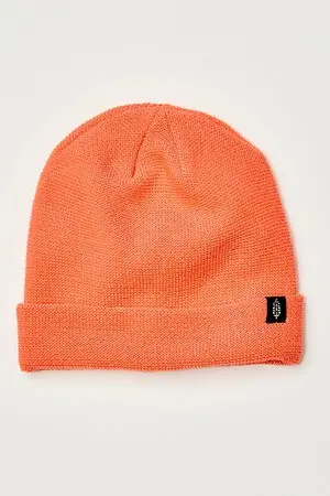 Free People Reflective Beanie Neon Coral