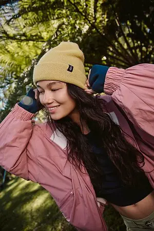 Free People Reflective Beanie - Sunlit Yellow