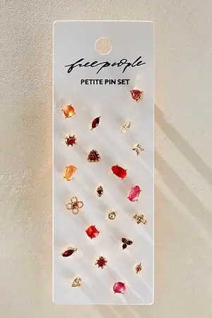 Free People Petite Pin Set - Red