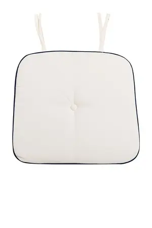 BUSINESS & PLEASURE Al Fresco Dining Chair Cushion - Rivie White