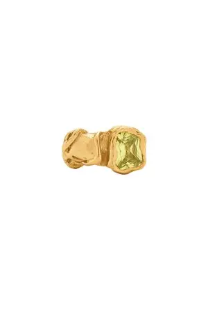 SIMUERO Vera Ring - Gold & Green