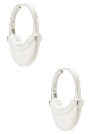 WYLD BOX Luna Hoop Earrings - Silver