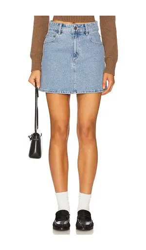 Abrand Denim A-line Denim Skirt