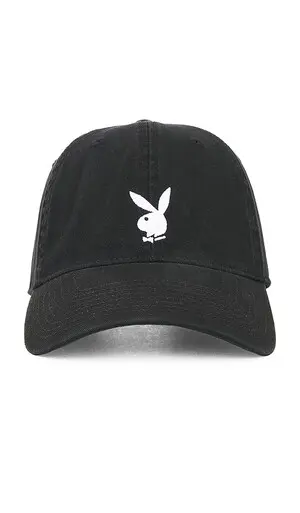 PLAYBOY Rabbit Head Logo Cap - Black