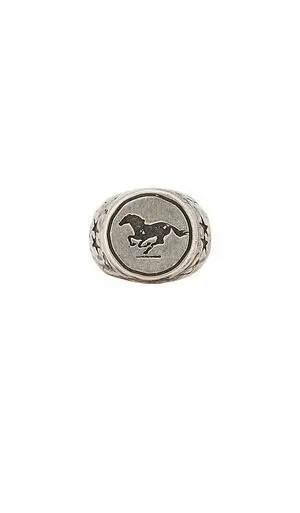 TWO JEYS Galloping Signet Ring - Silver