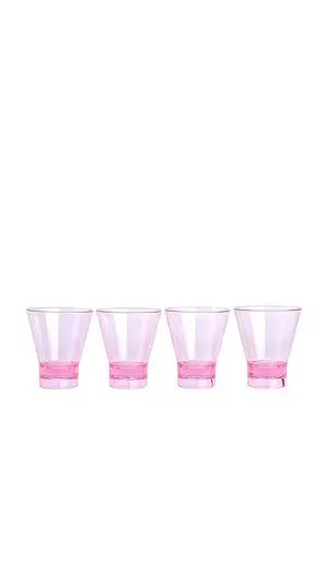 HERE'S HOW The Gilda Tumbler Set Of 4 In Lavender - Lilac