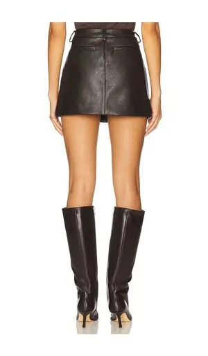 Bardot Maika Faux Leather Mini Skirt
