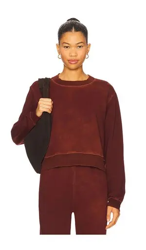 Cotton Citizen Roma Crew Sweatshirt - Red
