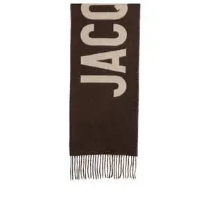 Jacquemus Large Logo Scarf - Multi-brown