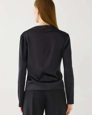 Veronica De Piante Cecilia Stretch Satin Top