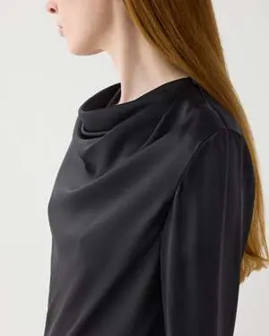 Veronica De Piante Cecilia Stretch Satin Top