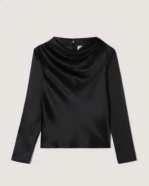Veronica De Piante Cecilia Stretch Satin Top