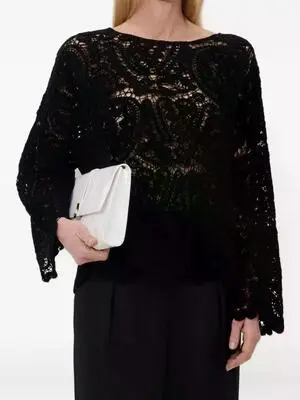 Loulou De Saison Crochet Lace Sweater