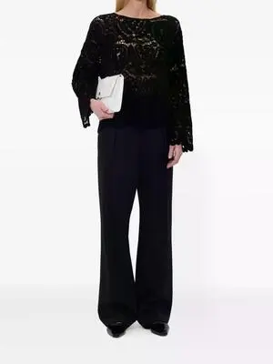Loulou De Saison Crochet Lace Sweater