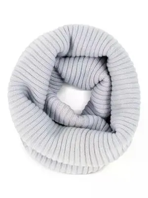 Eric Bompard Ribbed Cashmere Snood - Grey