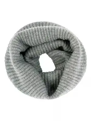 Eric Bompard Ribbed Cashmere Snood - Grey
