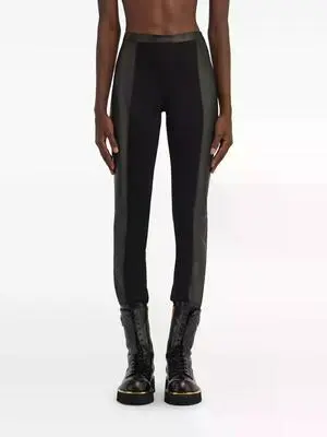 Roberto Cavalli Leather-panelled Leggings