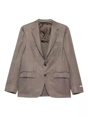 Canali Herringbone Single-breasted Blazer