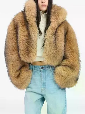 ROTATE BY BIRGER CHRISTENSEN High-Neck Cropped Jacket