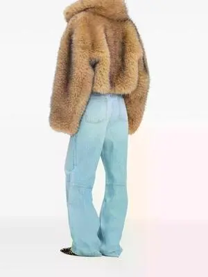 ROTATE BY BIRGER CHRISTENSEN High-neck Cropped Jacket - Neutrals