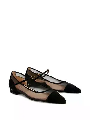 Jennifer Chamandi Lorenzo Mesh Flat Pumps