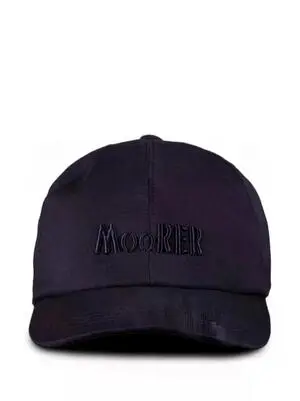 MOORER Embroidered Logo Baseball Cap - Blue
