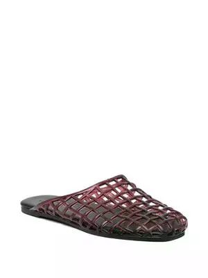 Senso Jacey Flatted Mules - Red